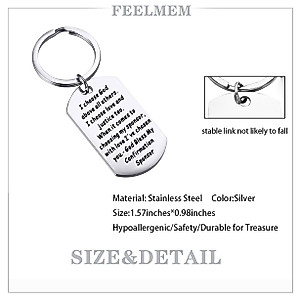FEELMEM Confirmation Sponsor Gift Sponsor Keychain Sponsor Thank You Keychain Baptism Confirmation Sponsor Proposal Gift for Godparents Godmother Catholic Mentor Gift (silver)