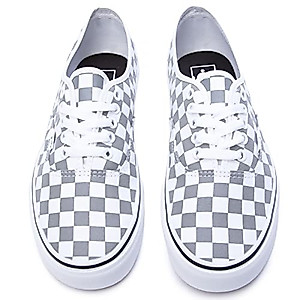 Vans Men's Authentic Sneaker, Cosmic Check Reflective/Grey, Size 4