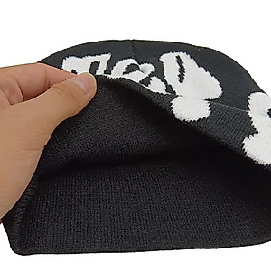 HYPEHOME Y2k Beanie Women Winter Knit Hat Skull Cap Slouchy Beanie for Men