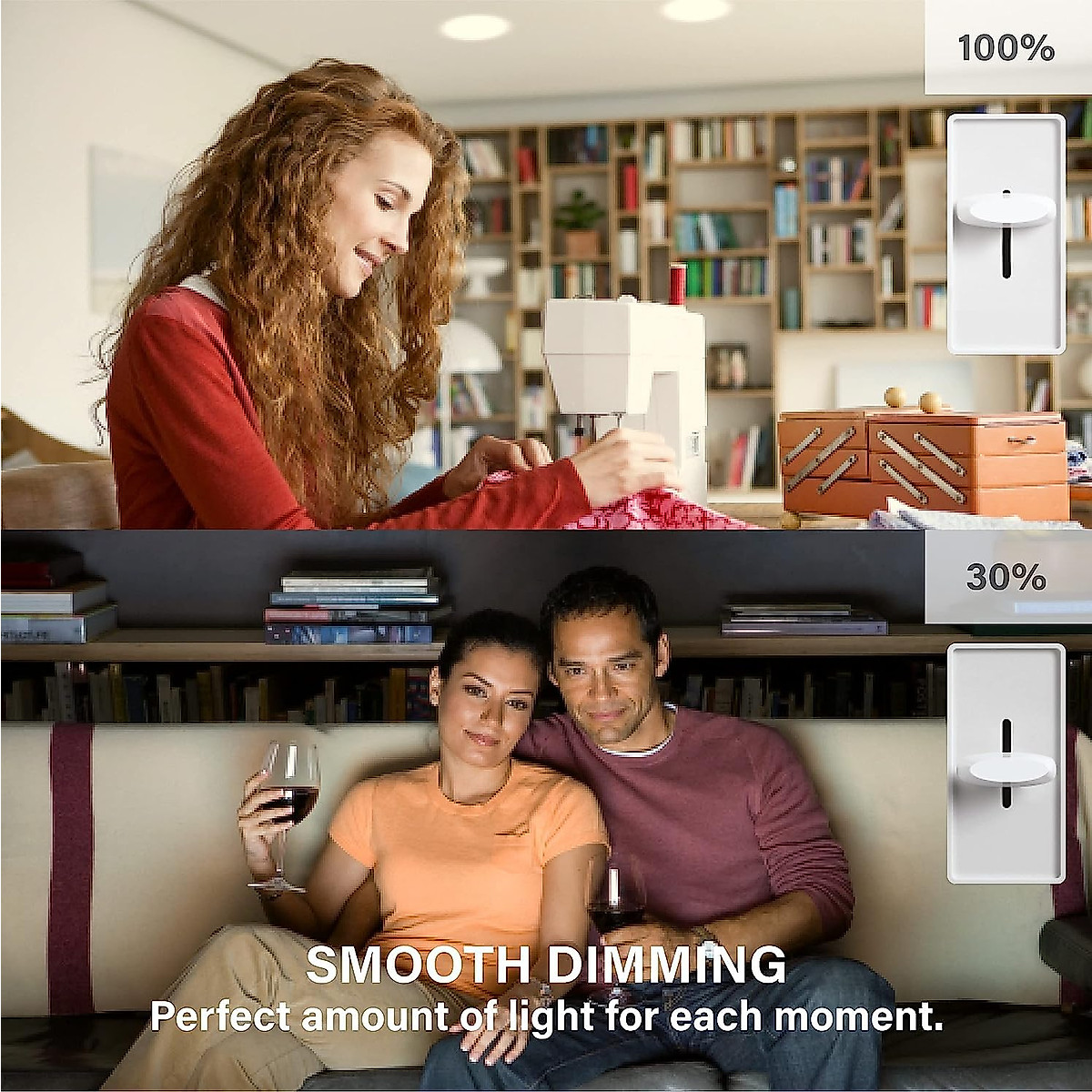 Sigalux Dimmable LED Flood Lights, BR30 Bulbs, 650LM 2700K Soft White, E26 Base, UL Listed, Pack of 6