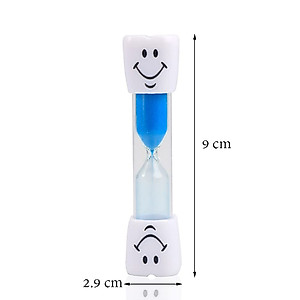 MagiDeal Kids Toothbrush Timer 2 Minute Smile Sand Timer for Brushing Children's Teeth (Blue)