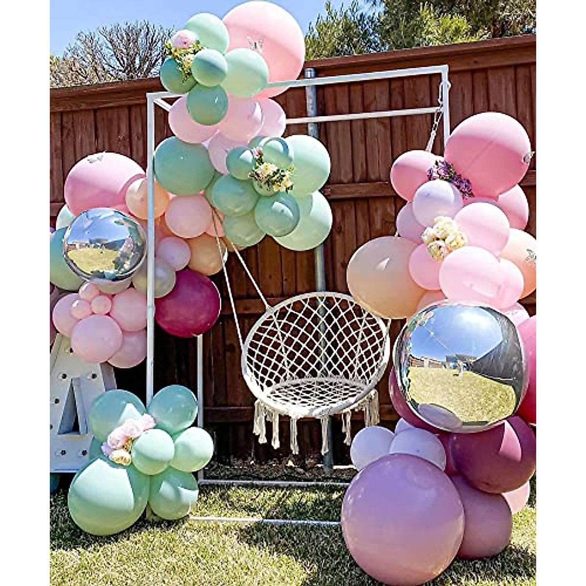 Olive Green Balloon Garland Arch Kit – Baby Pink Pastel Green Rose red Latex Balloons,18" Clear Balloon for Wedding Baby Bride Shower Birthday Evening Decor