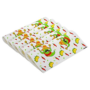 Frcctre 1000 Pack 12 x 12 Inches Dry Waxed Deli Paper Sheets, Sandwich Wrapping Paper Wax Paper Food Basket Liners Mexican Themed Grease Resistant Deli Paper for Wrapping Bread Sandwich Hamburger