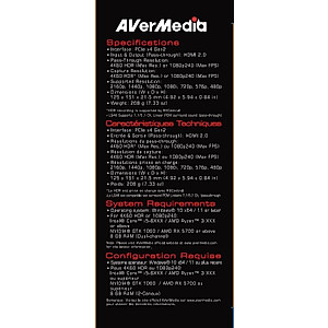 AVerMedia GC573 Live Gamer 4K Internal Capture Card: 4K60 HDR10 Streaming and Recording with Ultra-Low Latency for PS5, Xbox Series X/S, OBS, Twitch, YouTube, Windows 11 - TAA/NDAA Compliant