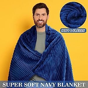 Yiyiring Boat Gifts for Men Nautical 40 x 60 Inch Navy Flannel Blanket 20oz Stainless Steel Tumbler and Boating Crew Socks Gift Box Set Captain Boater Gifts for Boat Owners Men Dad Accessories