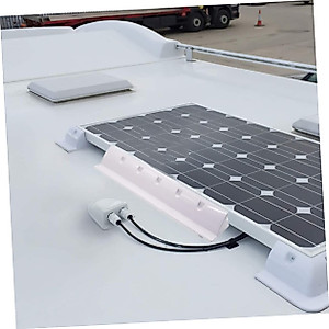 MARMERDO 2pcs Solar Panel Support Caravan Boat Solar Panel Bracket Soundbar Bracket Rv Solar Panel Bracket Solar Panel Mounting Brackets Roof Panels Marine White Abs Windshield