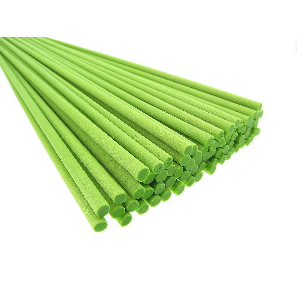 Breath Me TM 50pcs Lime Green Reed Diffuser Fibre Sticks 12 inch for Air Freshener and Aroma
