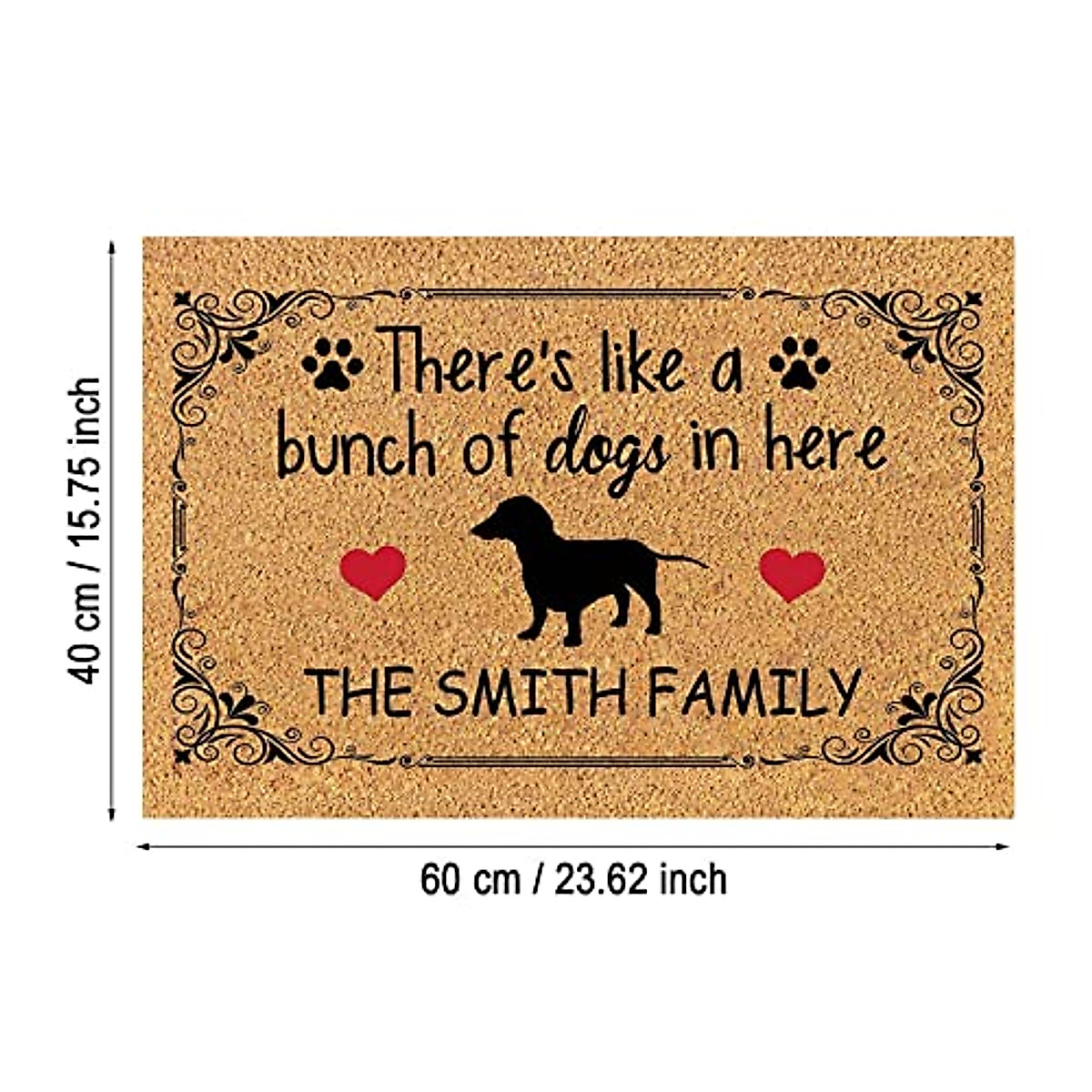 JMETRIE Dogs' Home Here is a Group of Dog Printed Floor mats Blankets Small (Brown, One Size)