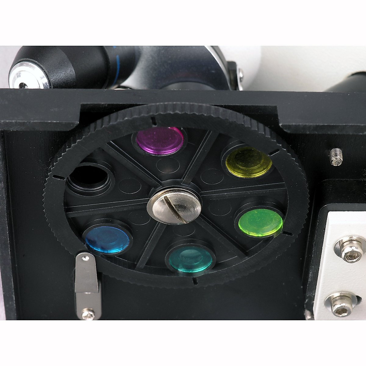 AmScope M160C-2L-PB10 Cordless Compound Monocular Microscope, WF10x and WF25x Eyepieces, 40x-1000x Magnification, Upper and Lower LED Illumination with Rheostat, Brightfield, Single-Lens Condenser, Coaxial Coarse and Fine Focus, Plain Stage, 110V or Batte