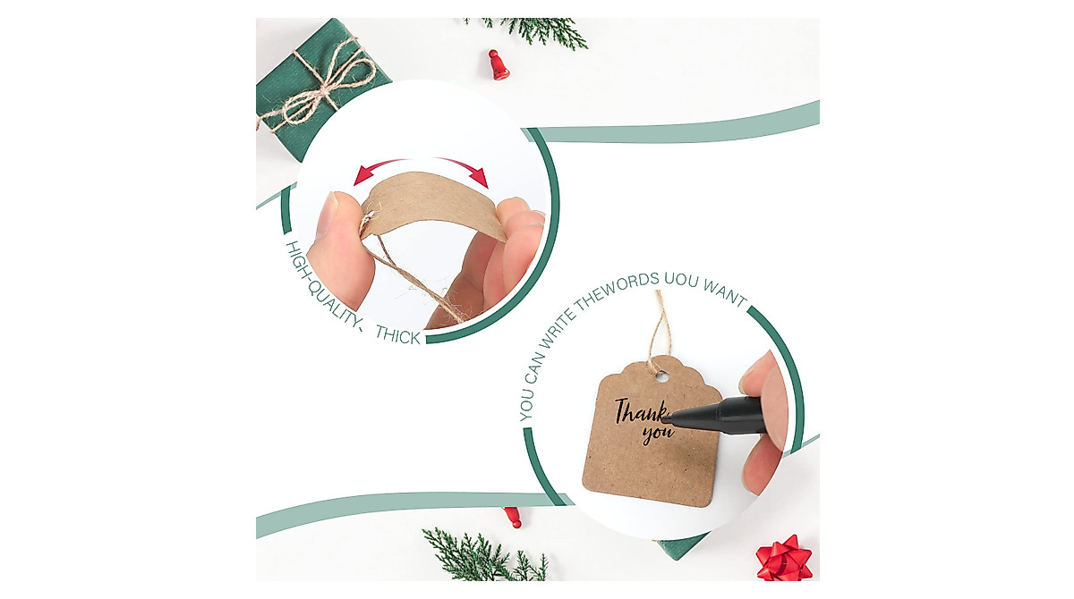 Premium Kraft Price Tags with String - 500pcs for Retail & Crafts