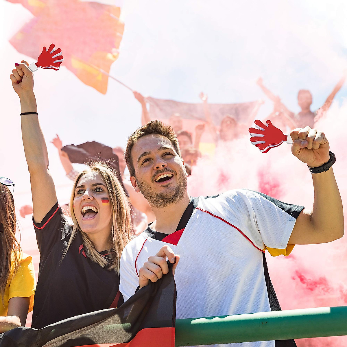 Windy City Novelties 12-Pack 7-Inch Mini Hand Clappers - Bulk Noisemakers for Parties, Celebrations, and Events