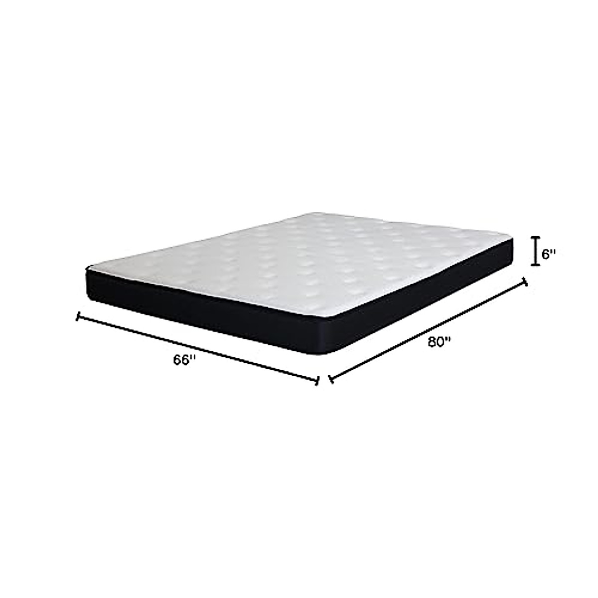 Triad Lite 6 inch RV Mattress Cool Gel Foam, Glacier Cooling Stretch Cover, Firm Support, Made in The USA (66x80)