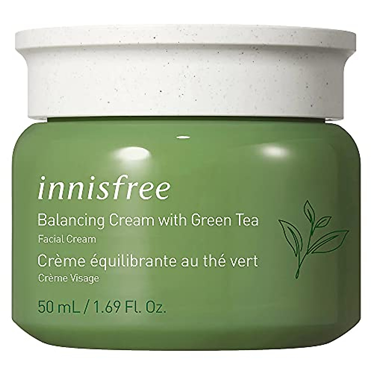 innisfree Green Tea Moisture Balancing Cream Hydrating Face Moisturizer, 2 Pound (Pack of 1)