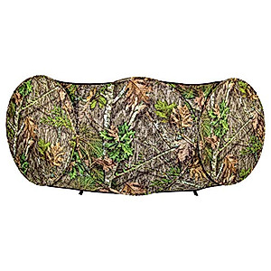 Ameristep Jakehouse Lightweight Durable 96" x 27" Compact Size 2-Person Capacity Portable Turkey Hunting Ground Blind - Mossy Oak Obsession
