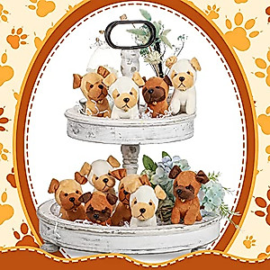 18 Pcs Mini Plush Dog Bulk Stuffed Animals Soft Small Stuffed Bear Puppy Cute Assorted Plush Puppy Dog Plush Toys Doll for Girl Boy Birthday Party Favor Gift Goodie Bag Fillers School (Dog)