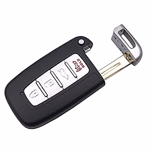 Horande Keyless Entry Replacement Key Fob Case Shell fits for Hyundai Sonata Elantra Genesis Sedan Veloster Key Fob Shell for Kia Optima Remote Control Key Fob Cover 4 Buttons