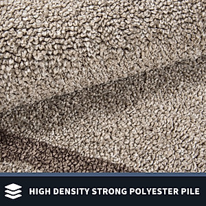 PURRUGS Dirt Trapper Door Mat 24" x 36", Non-Slip/Skid Machine Washable Entryway Rug, Shoes Scraper, Area Rug, Super Absorbent Welcome Mat for Muddy Wet Shoes and Paws, Beige & Grayish Brown