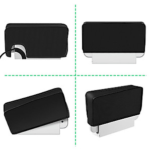 Mcbazel Switch/Switch OLED Dust Cover, Anti Scratch Protective Case Waterproof Cover Sleeve for Switch/Switch OLED Charging Dock - Black