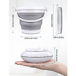 Portable Washing Machine, Mini Washing Machine Ultrasonic Turbine Wash, Mini Portable Washer for Underwear, Sock, Baby Clothes, Travel, Camping, Dorm, RV, Home Foldable Small Portable Laundry Machine