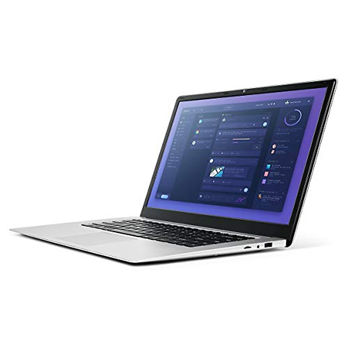 BROAGE 15.6" FHD Lightweight Laptop Computer, Intel Celeron N4020 up to 2.8GHz, 4GB RAM, 64GB eMMC, WiFi, Bluetooth, USB 3.0, HDMI, Webcam, Microphone, Silver, Windows 10 Home, Online Class Ready