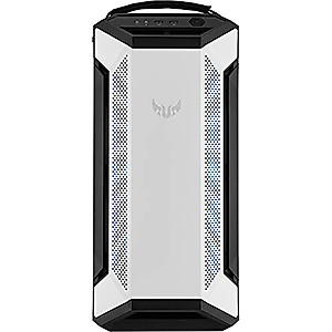 ASUS TUF Gaming GT501 White Edition Mid-Tower Computer Case for up to EATX Motherboards with 2 x USB 3.1 Front Panel, Smoked Tempered Glass, Steel Construction, and Four Case Fans