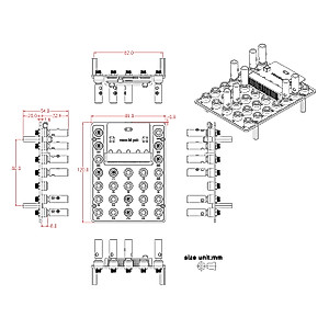 Banana Socket GPIO Breakout Board for Micro:bit Microbit