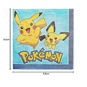 American Greetings Pokemon Party Supplies, Paper Lunch Napkins (48-Count)