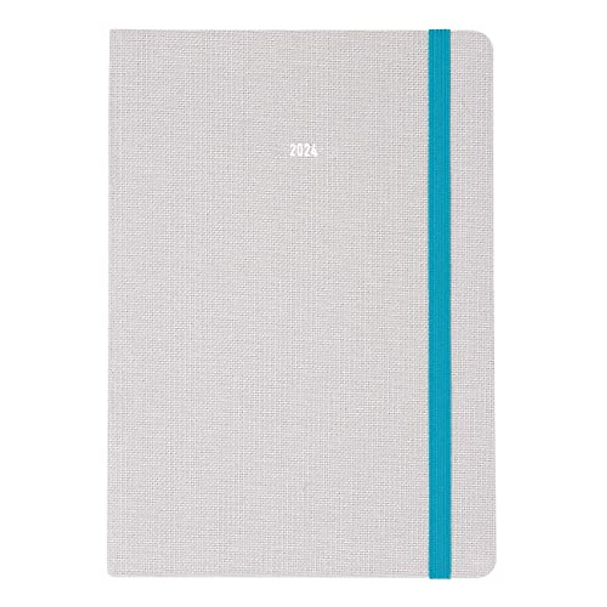Letts of London Raw Weekly/Monthly Planner, 12 Months, January to December, 2024, Sewn Binding, A5 Size, 8.25" x 5.875", Multilingual, Grey (C082307-24)
