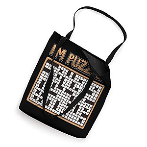 Funny Crossword Puzzle I'm Puzzled Love Crossword Puzzle Tote Bag