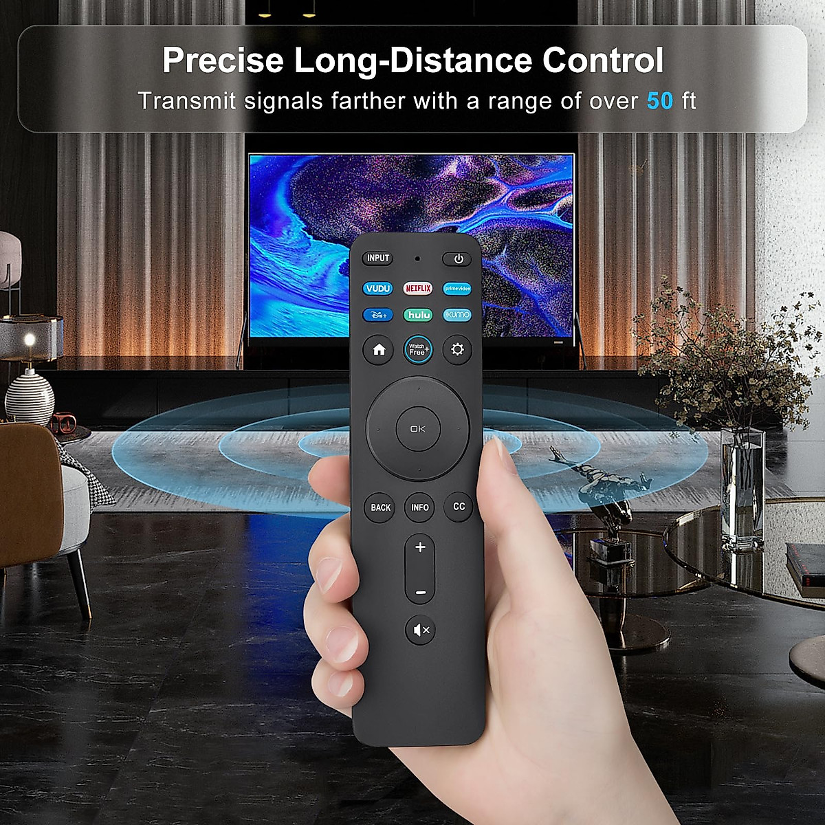 Universal Remote XRT260 for All VIZIO Smart TV Smartcast 4K P-Series V-Series D-Series M-Series XRT136 XRT140 XRT270 Remote Control Replacement