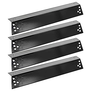 Hongso 15 Inches Porcelain Steel Grill Heat Plates for Charbroil 463411911, 463411512, Kenmore Sears, K-Mart, Nexgrill, Tera Gear Model Grills, 4-Pack PPZ681
