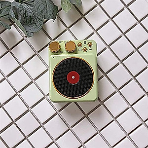 Mini Portable Speaker, Record Players for Vinyl with Bluetooth, Creative Retro Card Atomic Record Player, Pla(Phonograph)