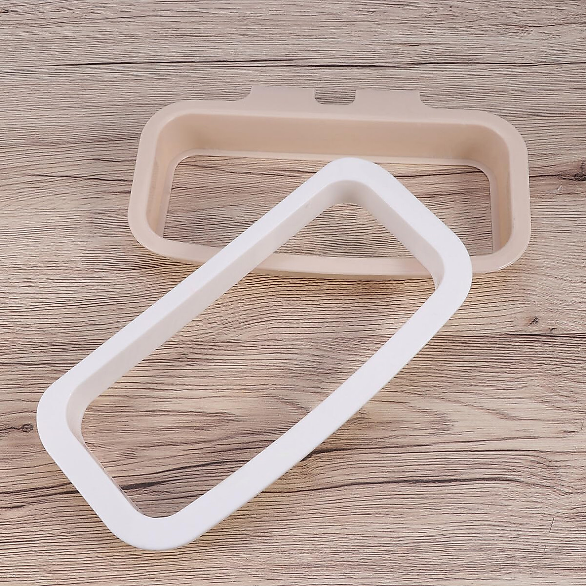 Cabilock Rack Cabinet Plastic Bag Holder Bag Rack Plastic Trash Garbage Kitchen Cabinet Storage Shelf Door Hanging White Bag Holder Bags Over Garbage Bag Storage Over