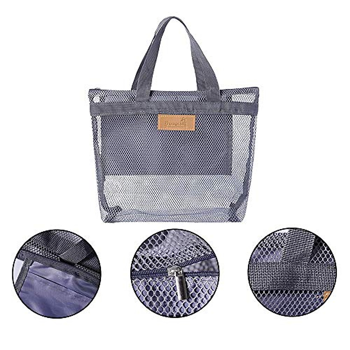 2 Pack Mesh Shower Caddy Shower Tote Bag with 8 Mesh Storage Pockets Shower Caddy Bag Bath Organizer for College dorms Gym Shower Swimming Travel and Daily (Pink)