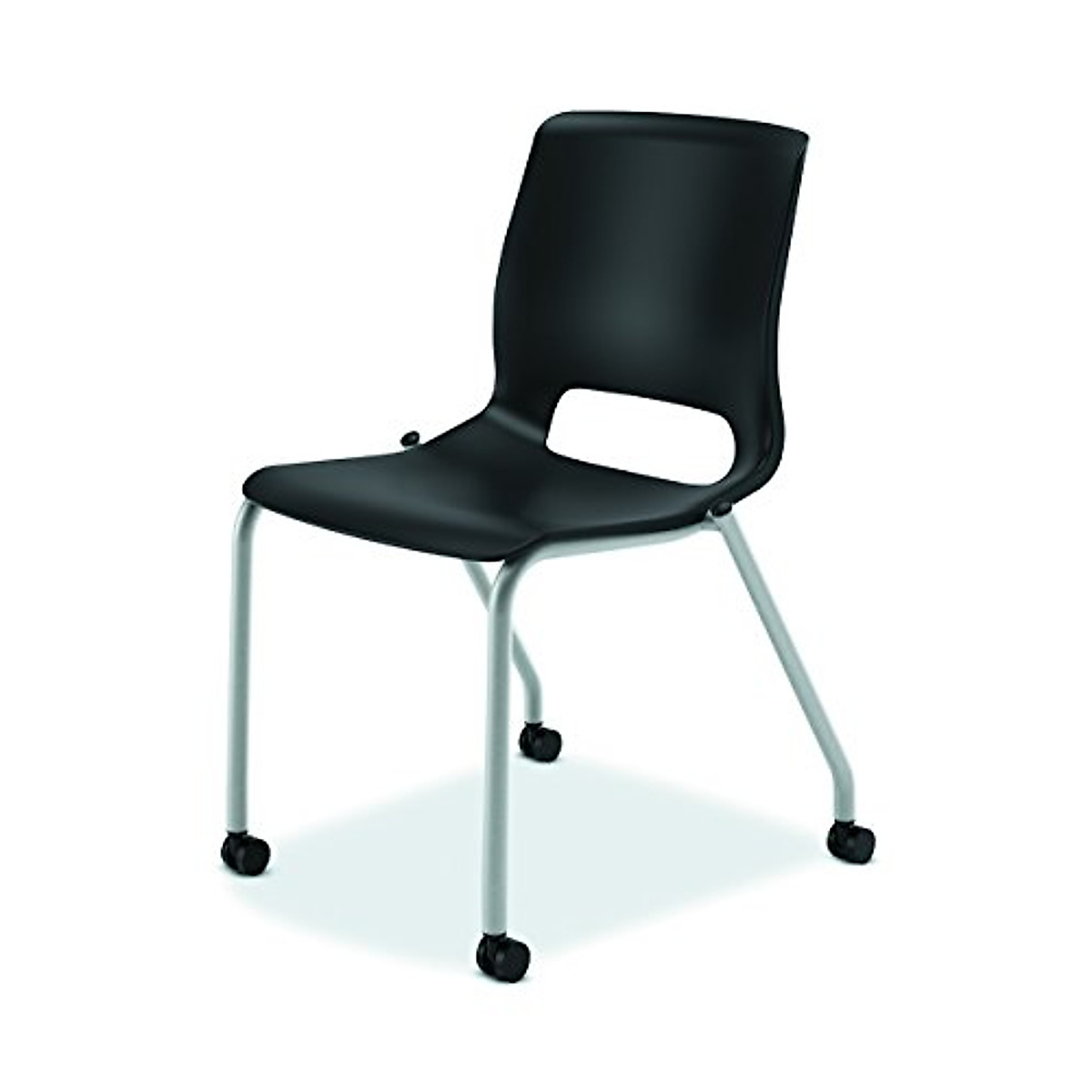 HON Motivate Guest Chair - Stacking Chair for Office Set of Two, Onyx (HMG1)