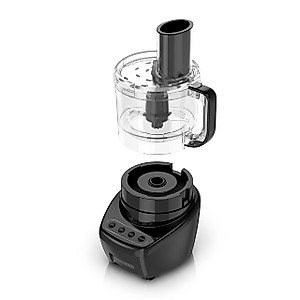 BLACK+DECKER Food Processor and Vegetable Chopper, Stainless Steel Blade, 8-Cup Capacity, 450W Power with Attachments to Shred, Slice, Mince, Grind, and Puree