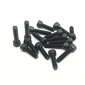 100pcs M3 x 8mm 12.9 Grade Alloy Steel Hex Socket Head Cap Screws Bolts,Black Oxide Finish