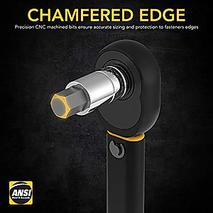 LEXIVON HEX Bit Socket Set, Premium S2 Alloy Steel | 13-Piece Metric 2mm - 14mm Set | Enhanced Storage Case (LX-141)