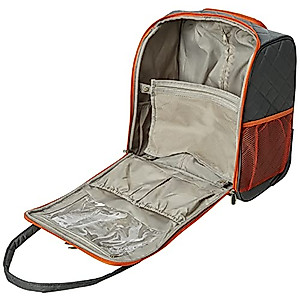 Rockland Melrose Upright Wheeled Underseater Luggage, Charcoal, Carry-On 16-Inch