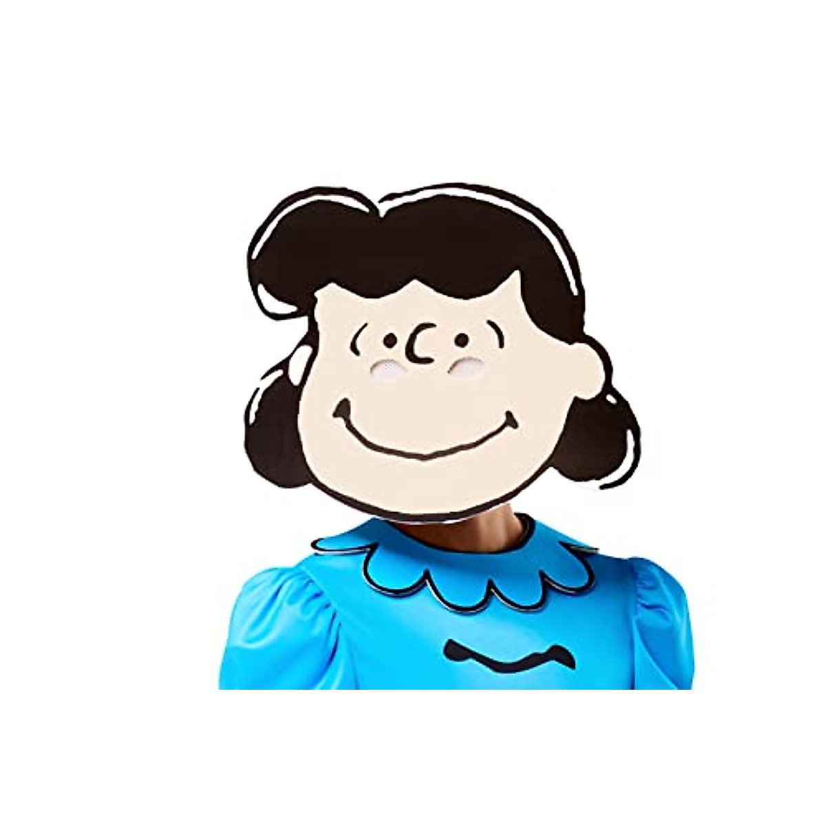Rubies Women's Peanuts Lucy Costume Dress and Foam Mask, As Shown, Medium for Themed Parties and Halloween