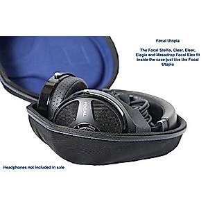 Premium Carrying case Compatible with Focal Clear MG Focal Utopia Focal Stellia Focal Elex Focal Radiance Focal Elear Focal Elegia and Focal Celestee Headphones. Ultimate Lightweight Protection
