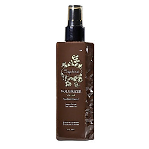 Saphira Volumizer Styling Spray for Fine and Thin Hair with 26 Healing Minerals, Sulfate-Free, Paraben-Free, Softens, and Volumizes Fine, Thin or Chemically Treated Hair, 5.1 Ounce