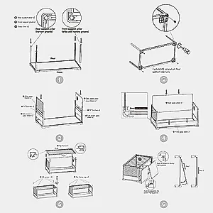 AIICIOO Reptile Glass Tank - 24 x 18 x 18 Inches Knock Down Full View Natural Terrarium for Chameleon Gecko Corn Snake Iguana & Lizard Aquarium