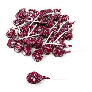 Red Raspberry Tootsie Pops Bulk Candy 50+ Count Lollipops Suckers Variety Value Pack Aprox. 2.25 lbs (36 Oz)