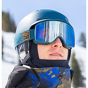 Giro Method Ski Goggles - Snowboard Goggles for Men & Women - Black Mono Strap with Vivid Jet/Vivid Infrared Lenses