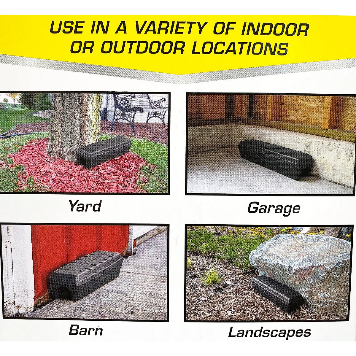 Tomcat Motomco Tunnel Trapping System - Full CASE Bait Station and Trap Station Includes 8 Individual Reusable Snap Traps | 4 Individual Tunnels in Set | Made in USA