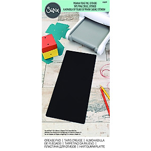 Sizzix, Black Premium Crease Pad 656159, Extended, PU Plastic, 6 1/8" x 13 1/2" x 1/8"
