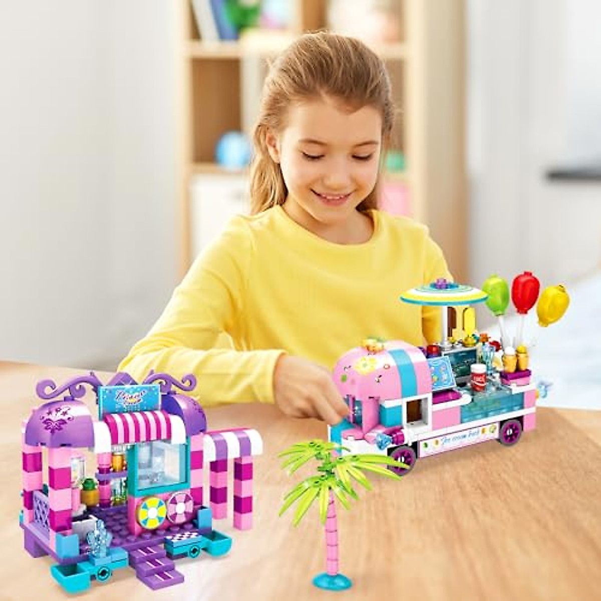 Sitodier Girls Building Blocks Toys 638 Pieces 4 Models Princess Building Bricks Toys for Kids STEM Construction Play Set Toy Best Gifts for Girls Age 6-12 Birthday Christmas