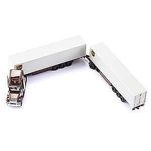 Truck with Double Pup Trailers DHL Road Train 1/87 (HO) Diecast Models by Siku SK1806