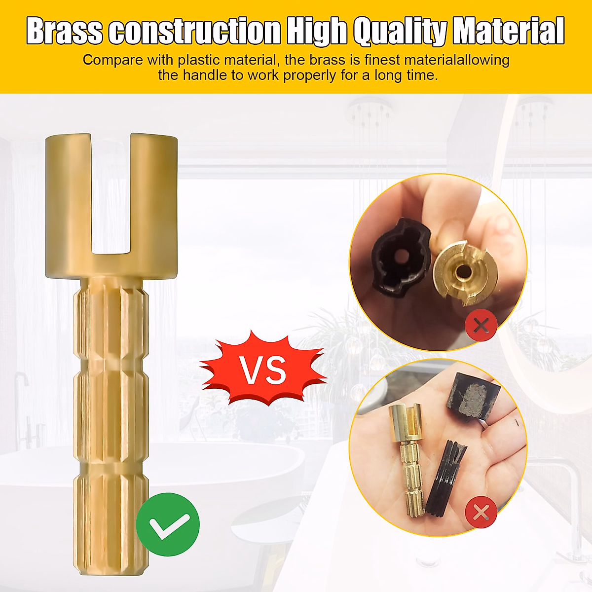 Stem Adapter Replacement for 970-0770 Plumbing Shower Handle Stem Extension Tub and Faucet Accessories Valve Extender Trim Repair Kit